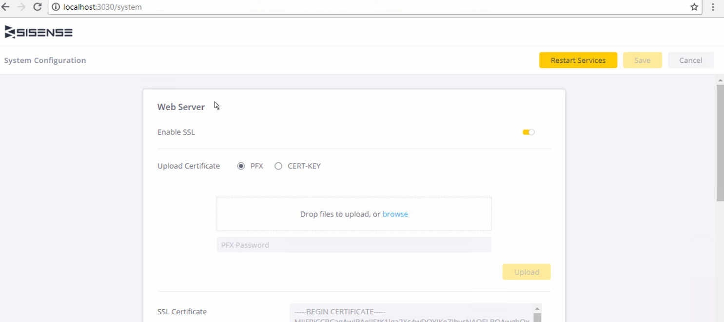 Docusign Insight - Enabling SSL in Sisense