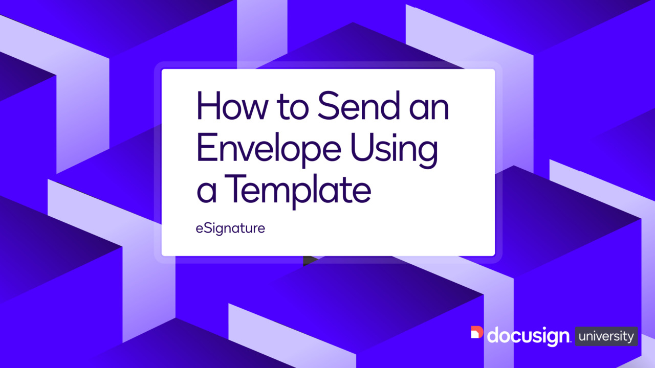 Send an envelope using a Template | eSignature