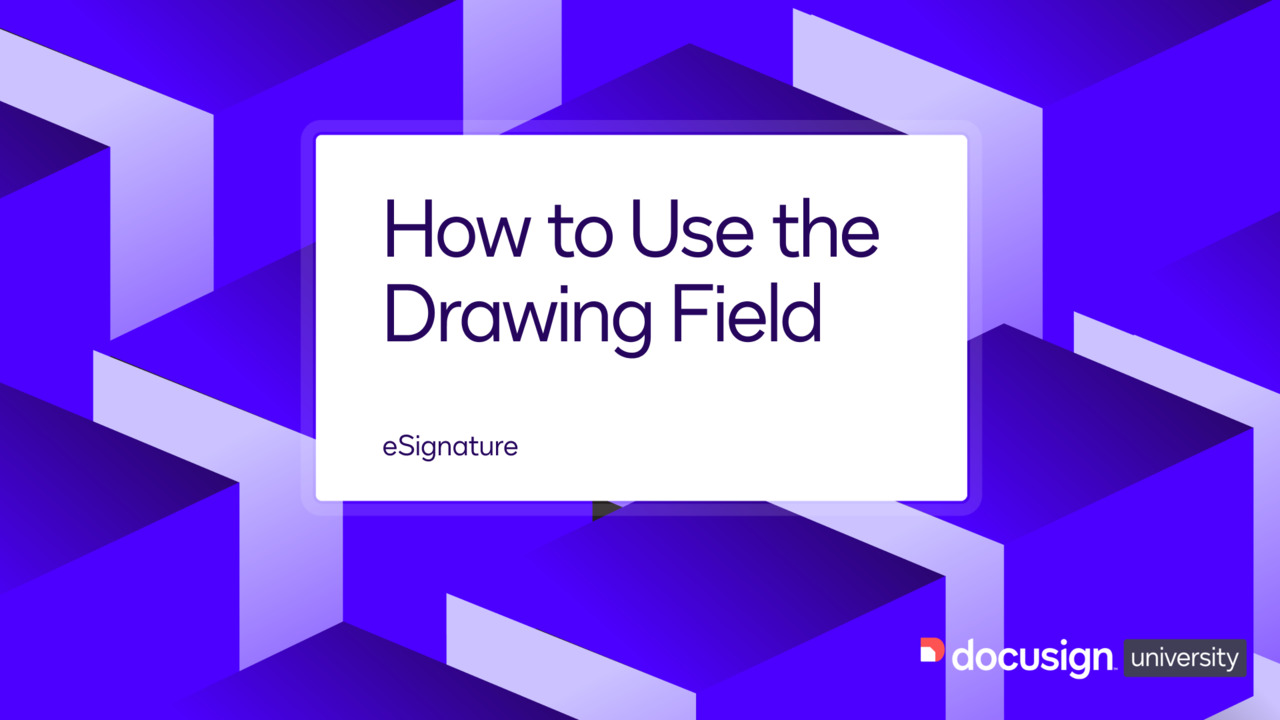 eSignature: How to Use the Drawing Field