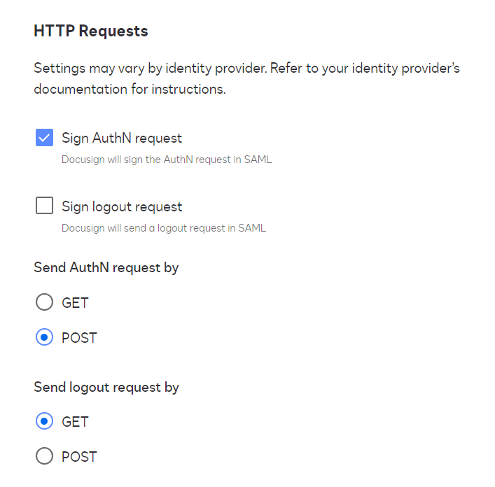 Set up Docusign SSO with ADFS