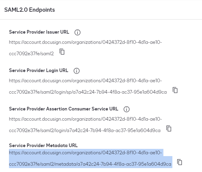 Set up Docusign SSO with ADFS