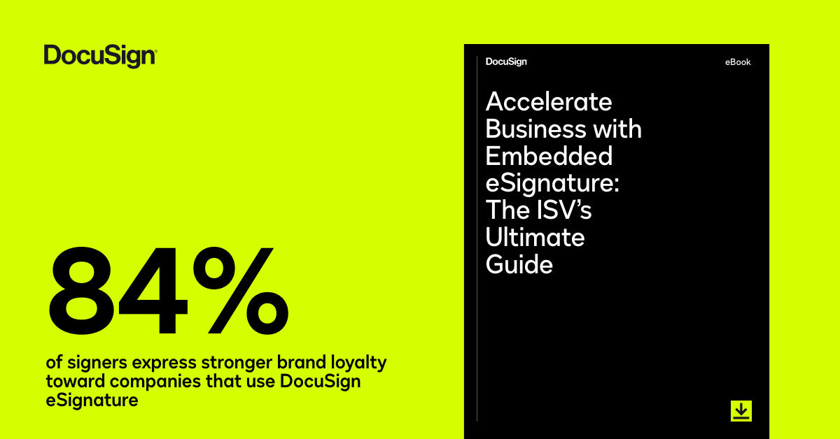 Embedded eSignature ISV Ultimate Guide