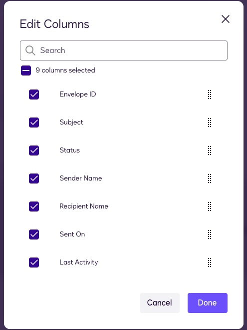 Locate a Docusign envelope ID