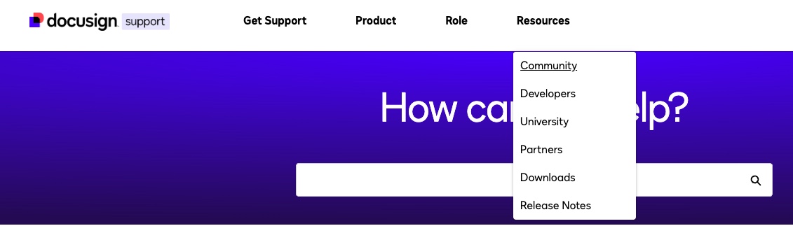 How to use the Docusign Support Center