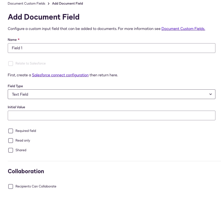 How do I create a hyperlink in a Docusign document?